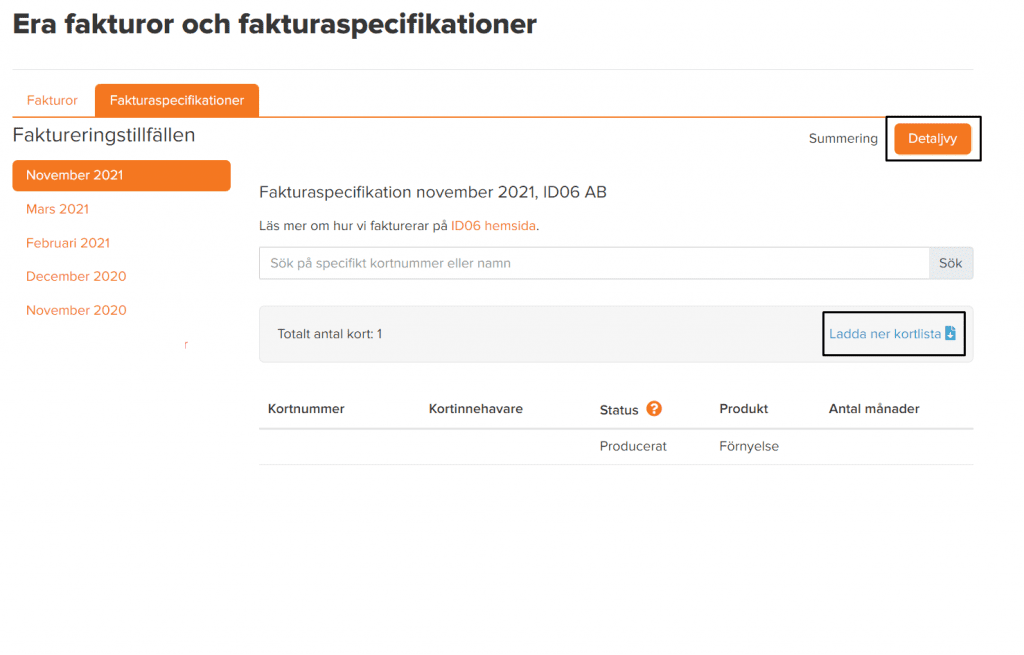 Download your invoices on the ID06 Portal - ID06